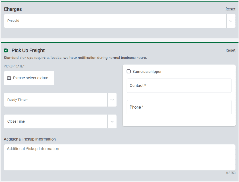 Create a Shipment - Overview | Lynden Help Center