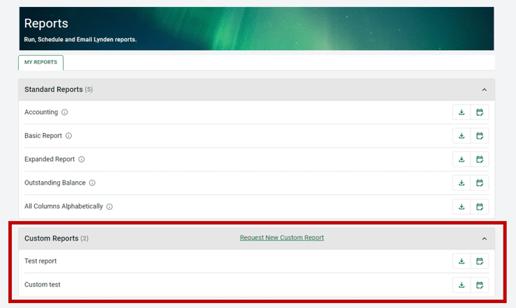 Reports - Custom Reports | Lynden Help Center